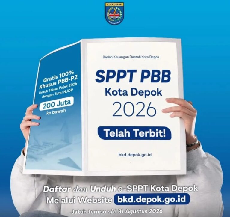 SPPT PBB Kota Depok 2026 Terbit, Warga Kini Bisa Akses Secara Digital ...